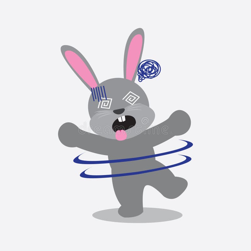 Dizzy Rabbit stock vector. Illustration of head, halloween - 41432110