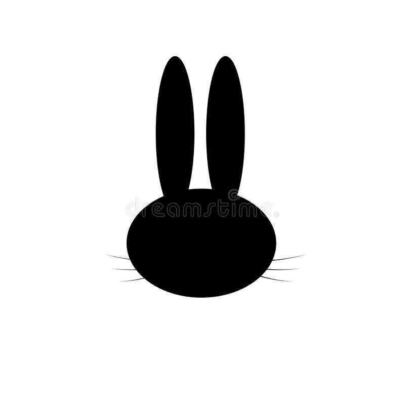 Rabbit Icon, Graphic Design Template, Easter Bunny Sign, App Icon Stock ...