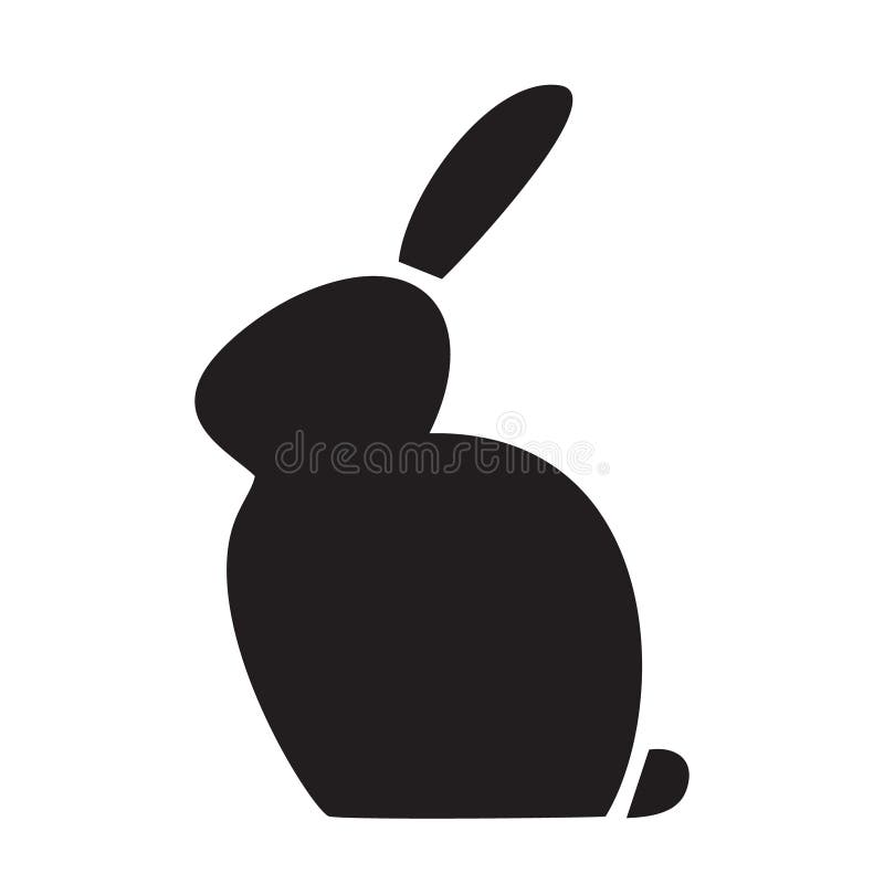 Rabbit Icon Isolated on White Background from Miscellaneous Collection ...