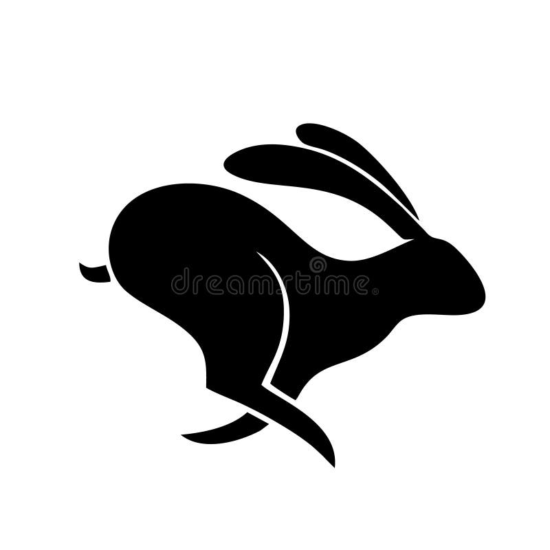 Rabbit Icon Isolated on White Background from Miscellaneous Collection ...