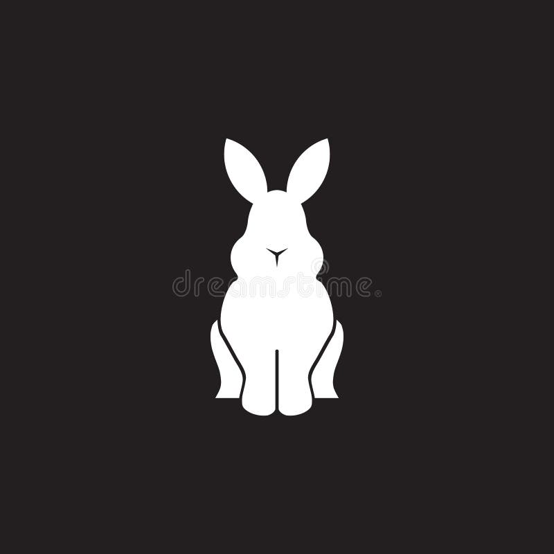 Rabbit Icon Logo Design Vector Illustration Template Stock Vector ...