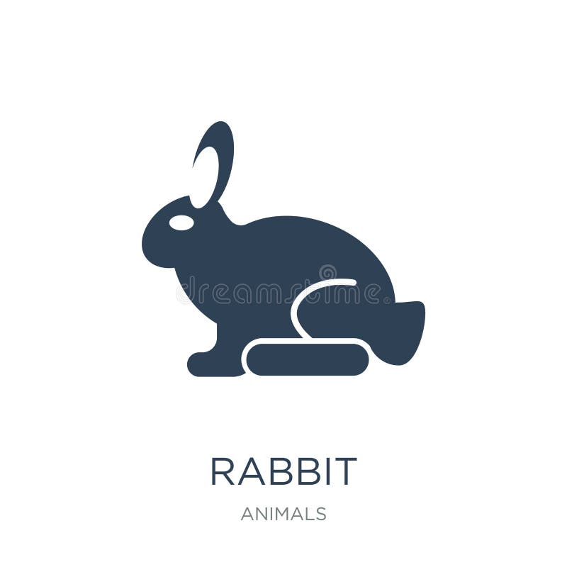 Rabbit in the Hat Icon in Trendy Design Style. Rabbit in the Hat Icon ...