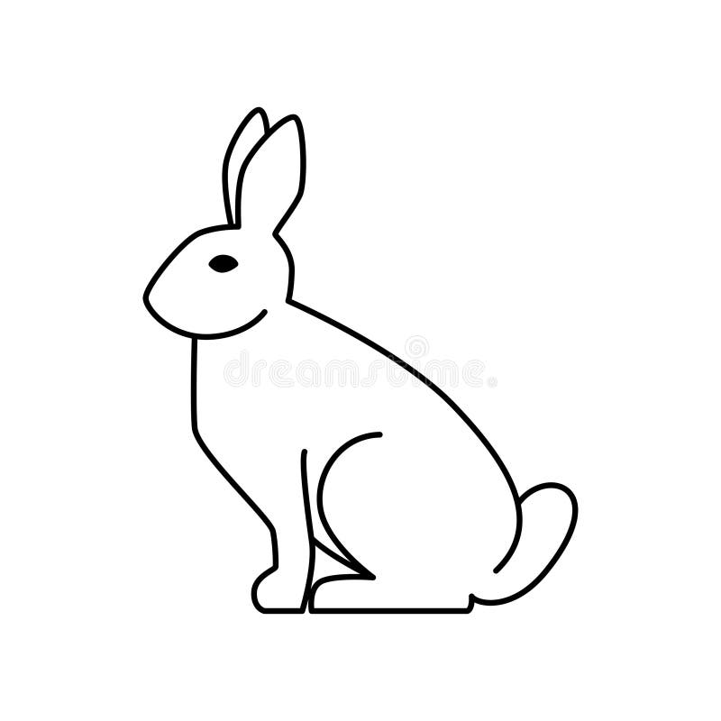 Rabbit Icon Vector Design Template Stock Vector - Illustration of ...