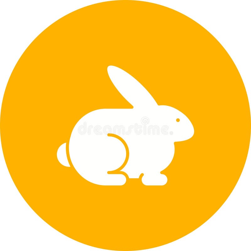 Rabbit icon vector image. stock vector. Illustration of wildlife ...