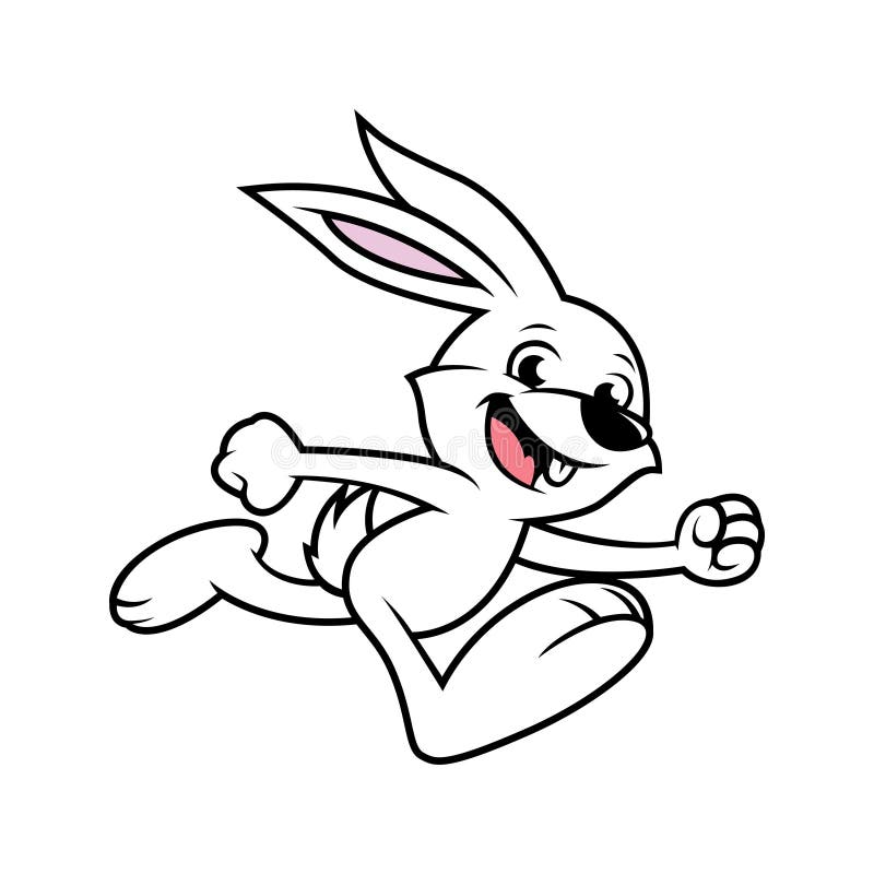 Illustration Vector Graphic of Rabbit Running Stock Vector ...