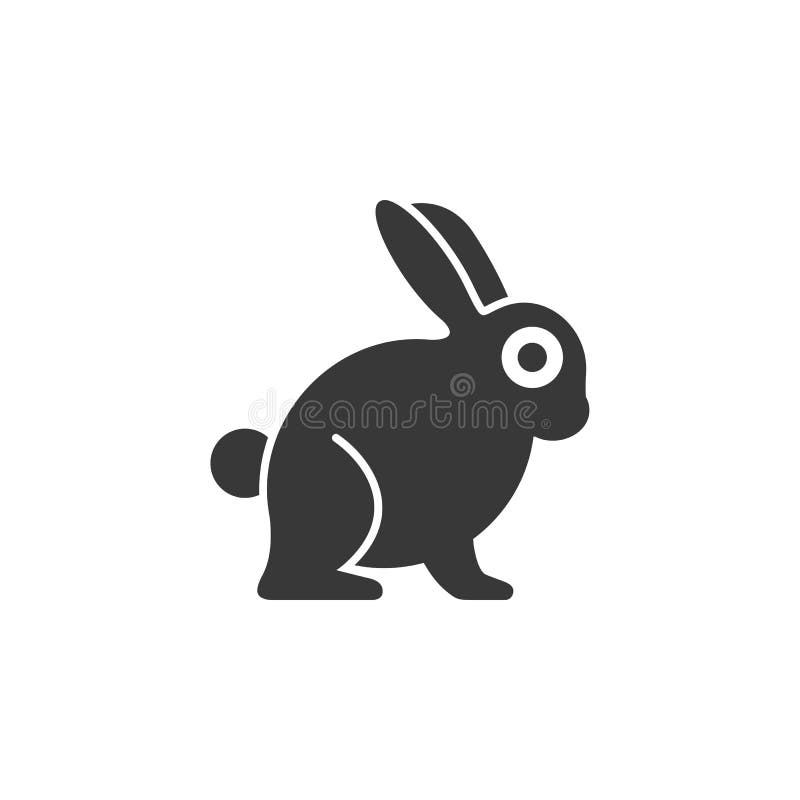 Rabbit. Isolated Icon. Animal Vector Illustration Stock Vector ...