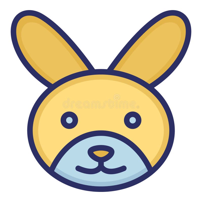 Rabbit Isolated Vector Icon Which Can Be Easily Modified or Edited As ...