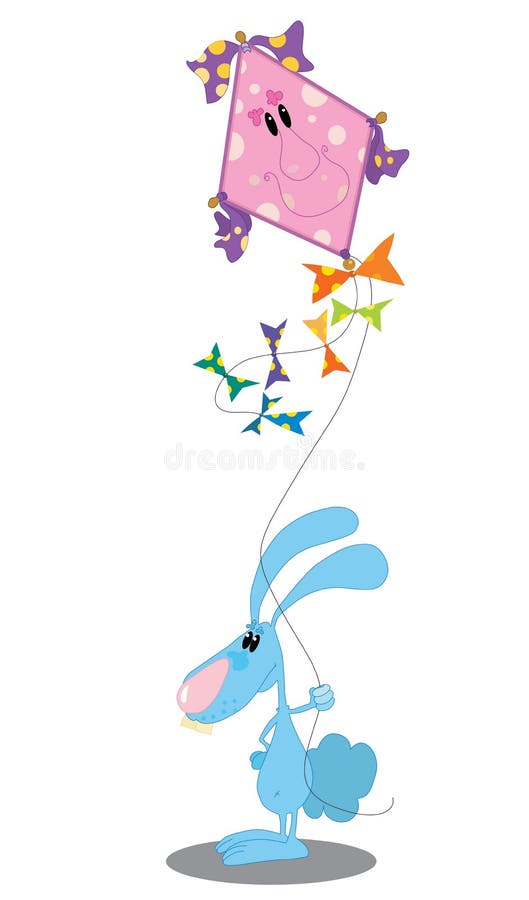 Cute Bunny Kite Stock Illustrations – 91 Cute Bunny Kite Stock ...