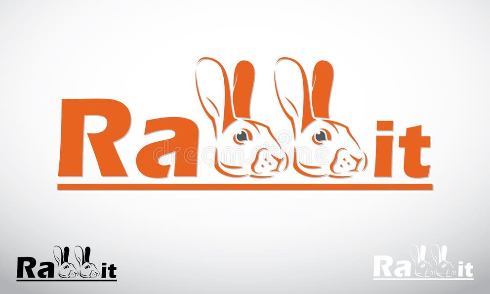 Rabbit label stock vector. Illustration of profile, label - 28390026