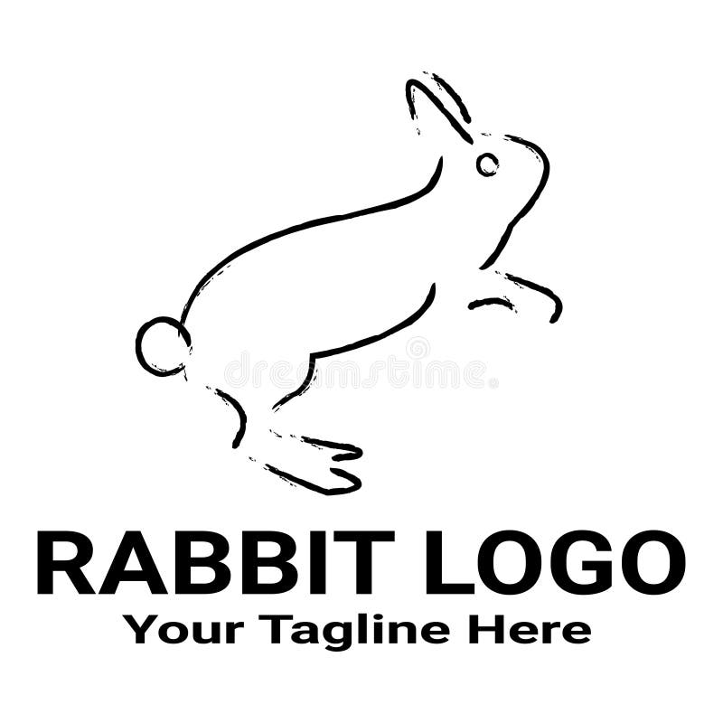 Rabbit Logo Design. Suitable for Organization and Company Logos. Stock ...