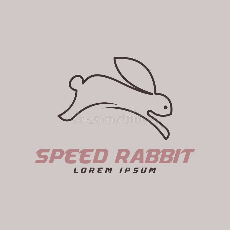 Rabbit Logo Design Concept Vector Stock Vector - Illustration of ...