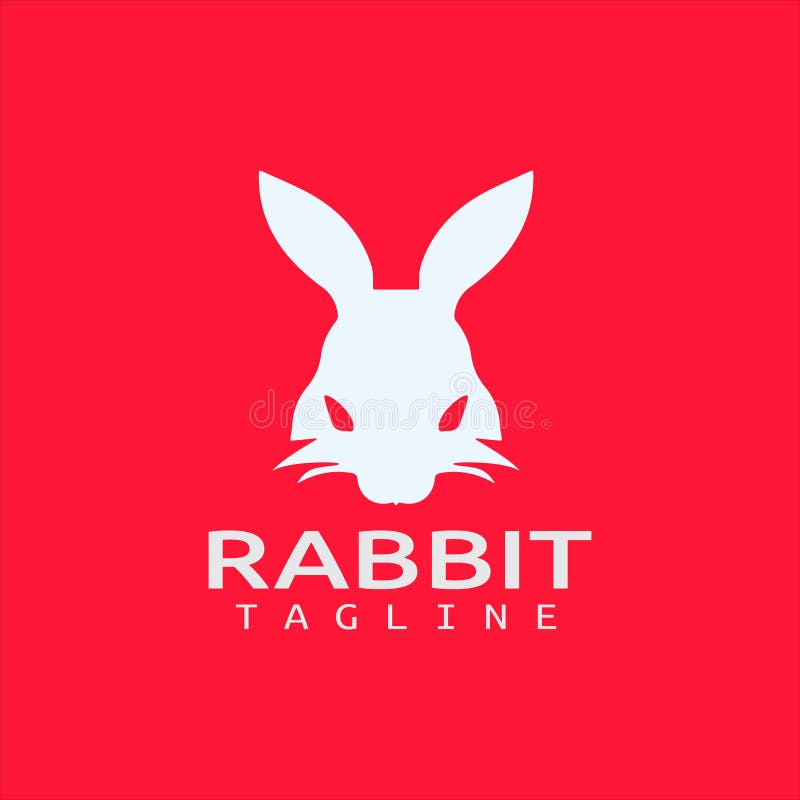 Rabbit Logo Design Icon Symbol Vector Stock Illustration - Illustration ...