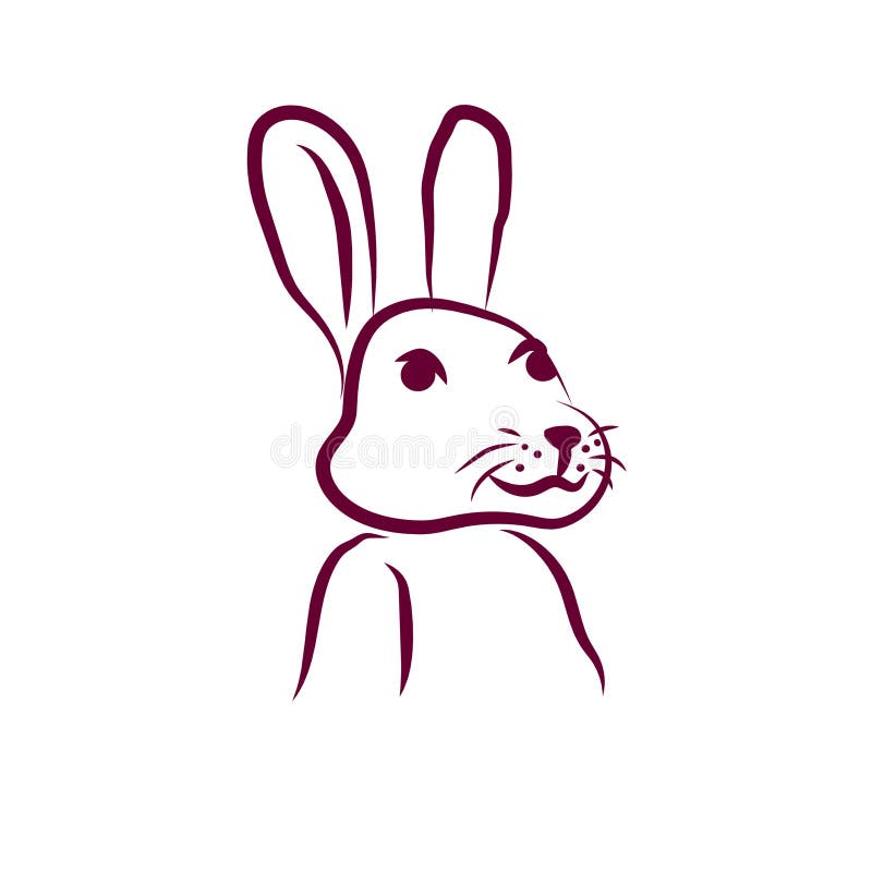 Rabbit Logo Icon Vector Illustration Stock Vector - Illustration of ...