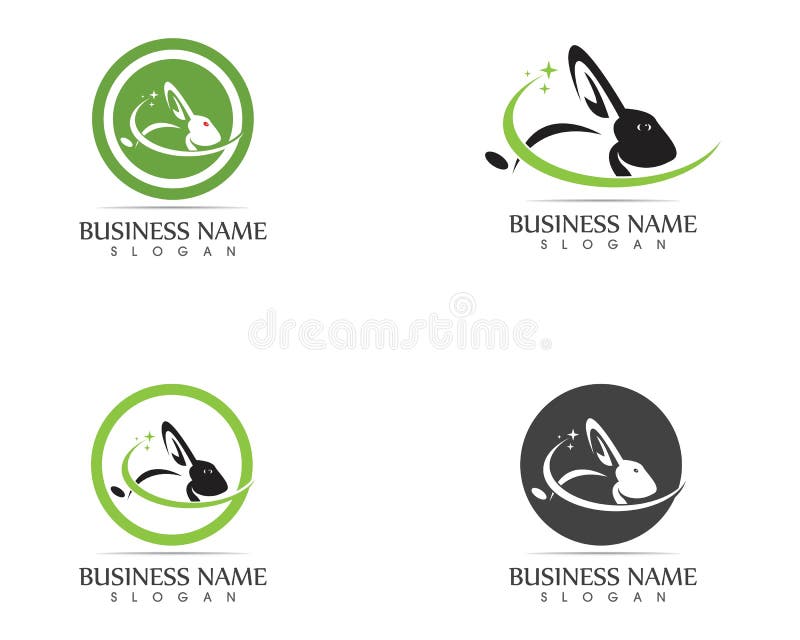 Rabbit Icon Logo Design Vector Illustration Stock Vector - Illustration ...