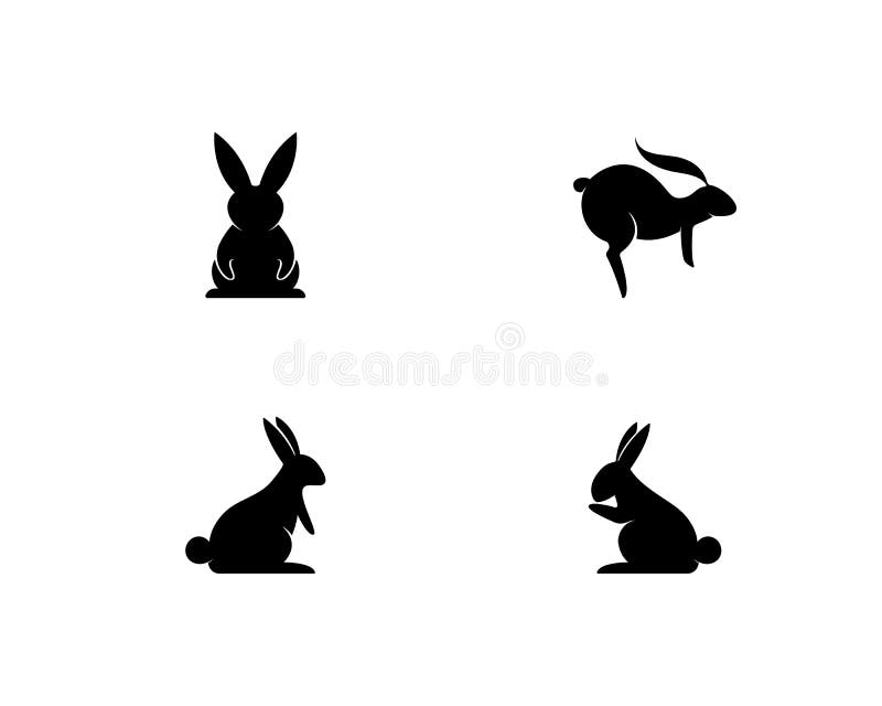 Rabbit Logo Ideas Design Vector Illustration Stock Vector ...