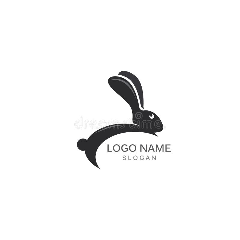 Rabbit Logo Template Vector Icon Illustration Design. Stock Vector ...