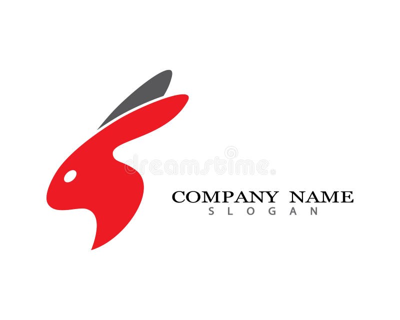 Rabbit Logo Icon Designs Vector Stock Illustration - Illustration of ...