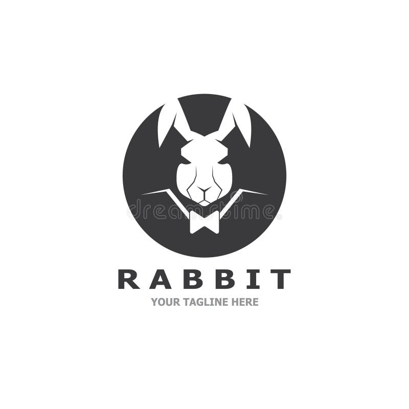 Rabbit Logo Vector Art Template Illustration Stock Illustration ...