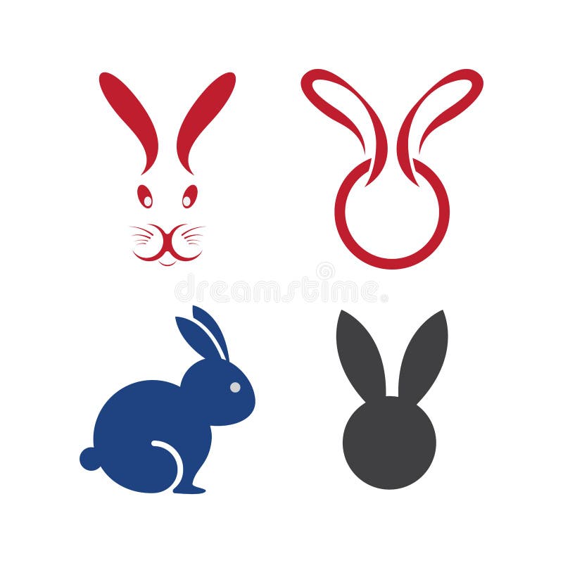 Rabbit logo vector stock illustration. Illustration of sign - 267054566