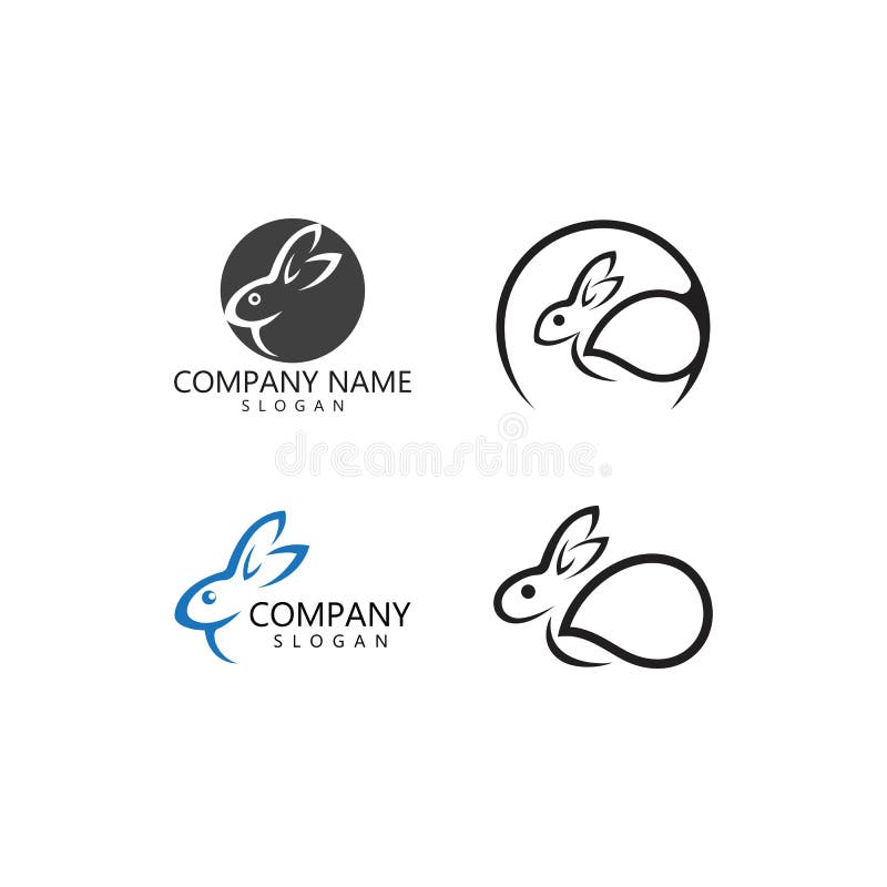 Rabbit logo vector stock vector. Illustration of logo - 190896990