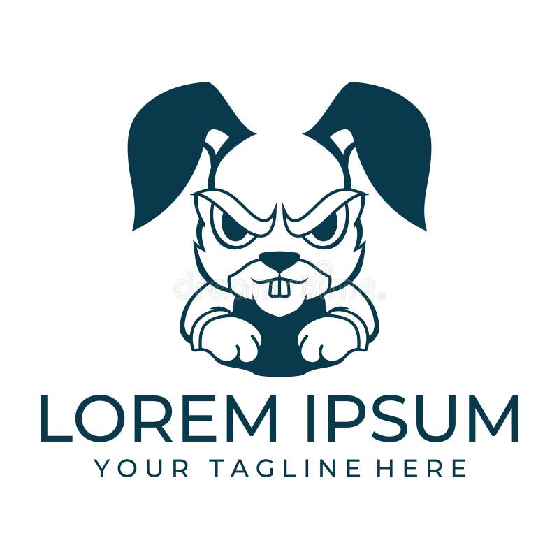 Rabbit Logo Vector Illustrations Design Stock Vector - Illustration of ...