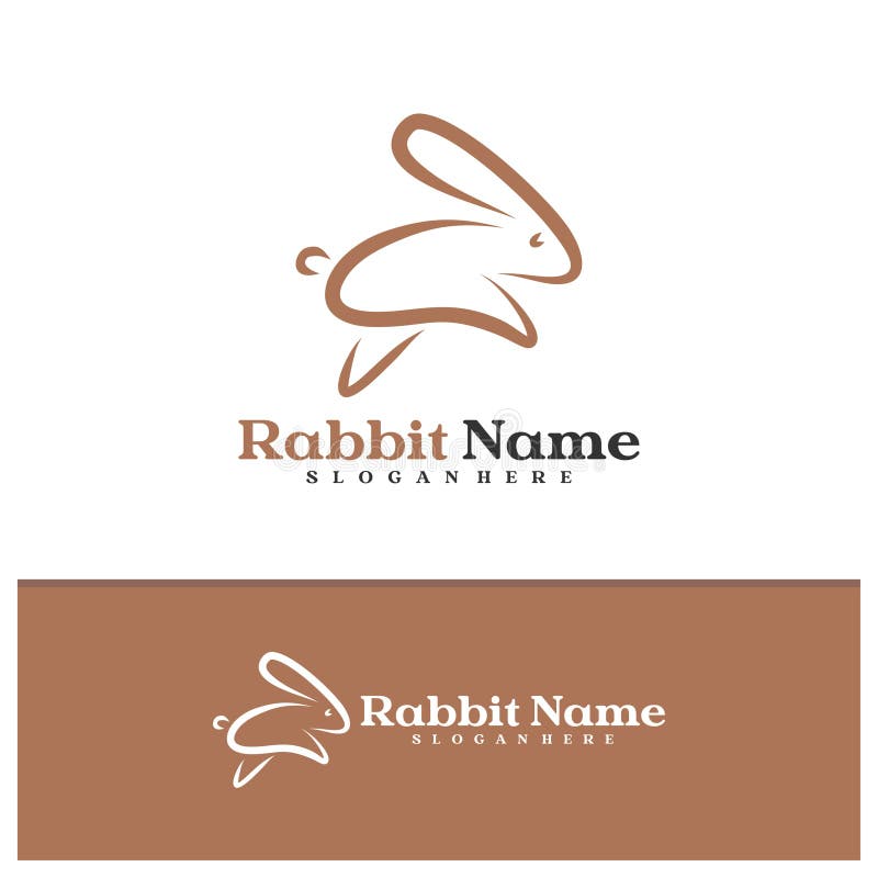 Rabbit Logo Vector Template, Creative Rabbit Head Logo Design Concepts ...