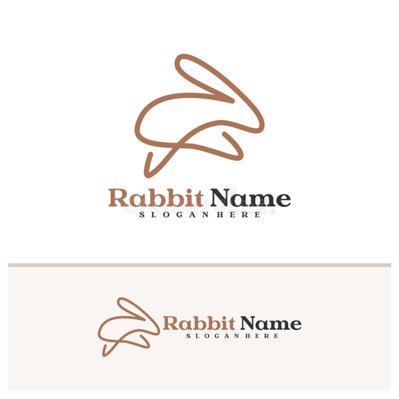 Rabbit Logo Vector Template, Creative Rabbit Head Logo Design Concepts ...