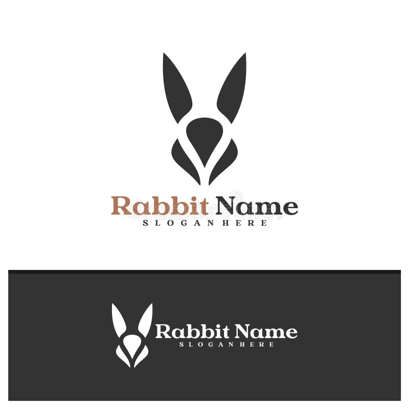 Rabbit Logo Vector Template, Creative Rabbit Head Logo Design Concepts ...