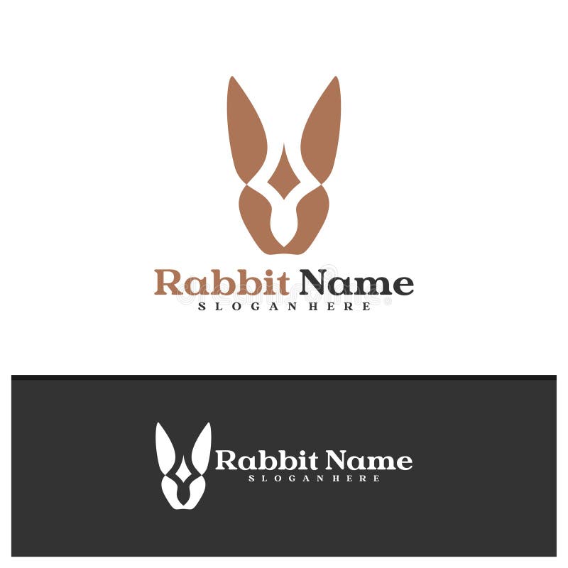 Rabbit Logo Vector Template, Creative Rabbit Head Logo Design Concepts ...