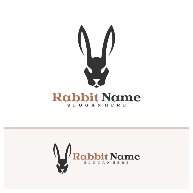 Rabbit Logo Vector Template, Creative Rabbit Head Logo Design Concepts ...