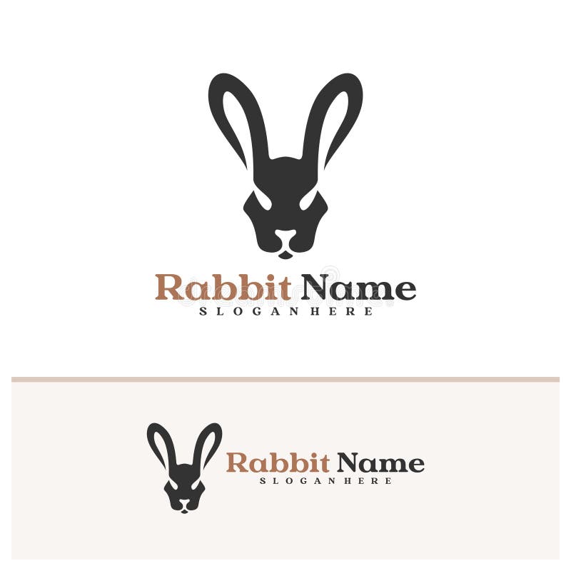 Rabbit Logo Vector Template, Creative Rabbit Head Logo Design Concepts ...