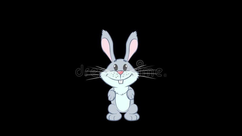 Rabbit Loop Animation. stock video. Video of design - 252515249