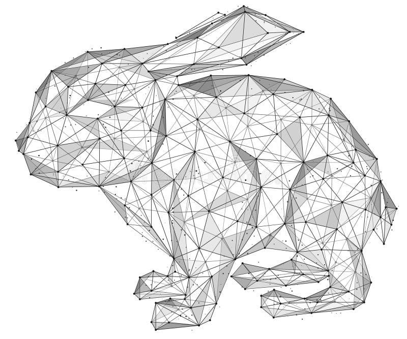 Rabbit. stock vector. Illustration of little, interconnected - 281787107