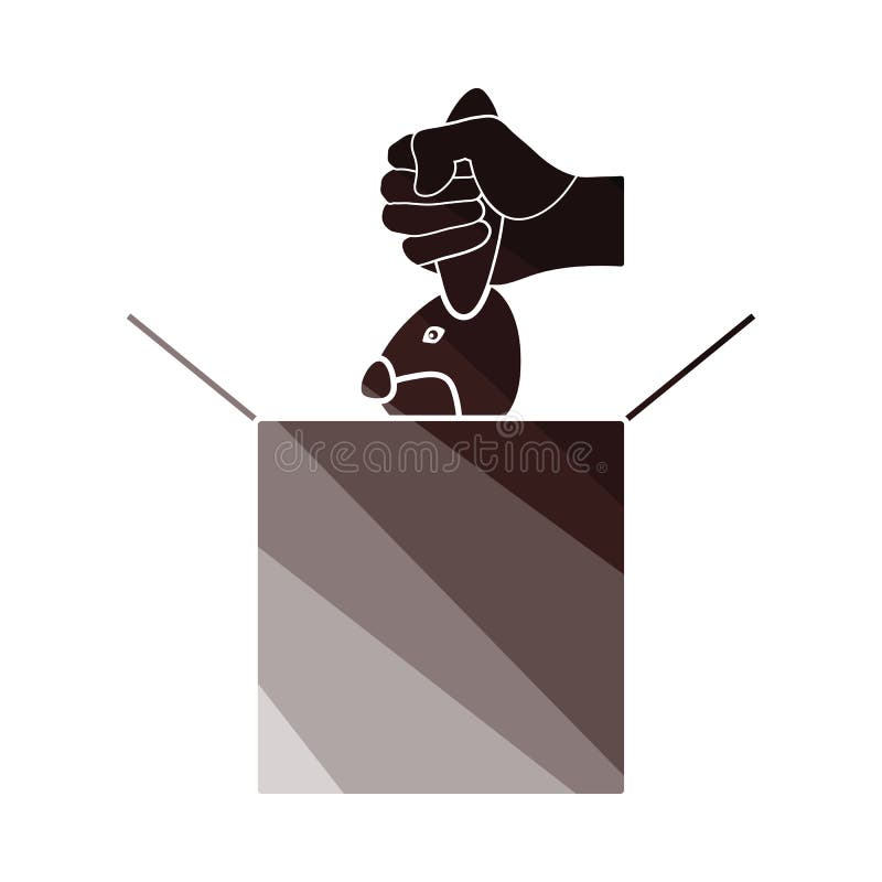 Rabbit in magic box icon stock vector. Illustration of fantasy - 146172018