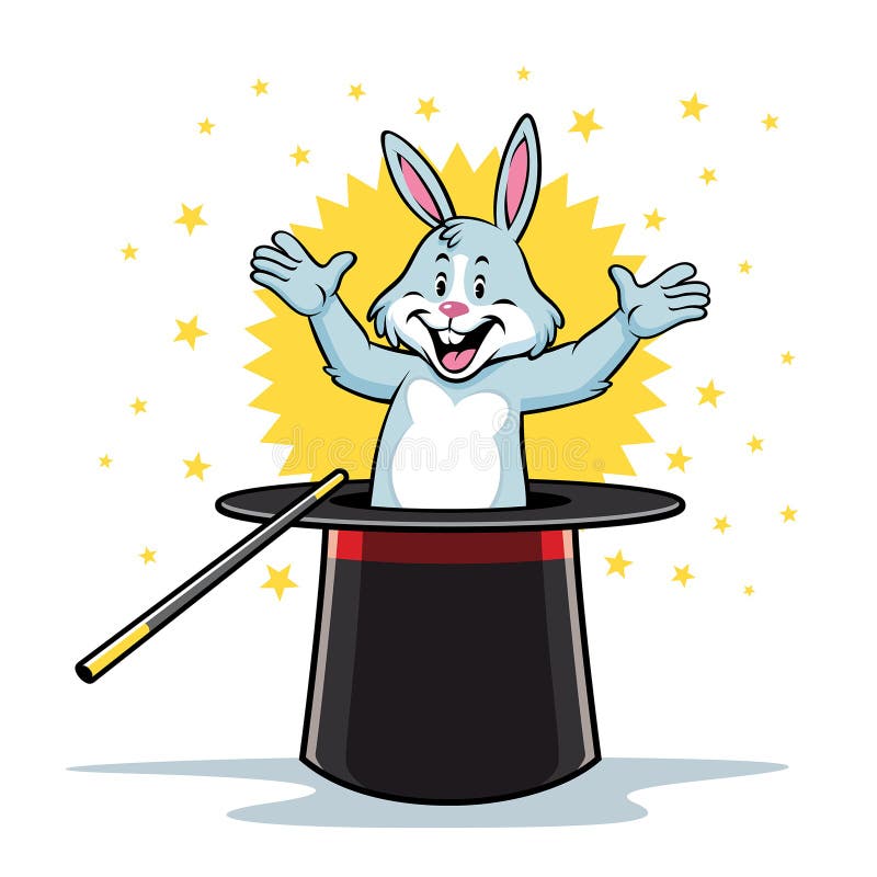 Rabbit Magic Hat Stock Illustrations – 11,403 Rabbit Magic Hat Stock ...