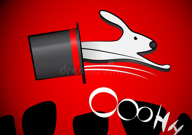 Rabbit magic show stock vector. Illustration of juggle - 24138220