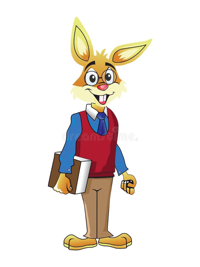 Rabbit mascot logo design stock illustration. Illustration of club ...