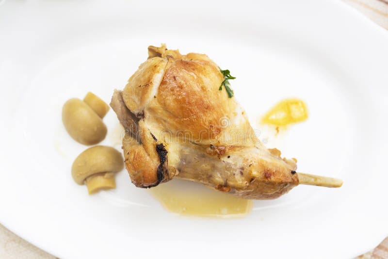 Rabbit meat, food gourmet stock photo. Image of garlic - 116008602