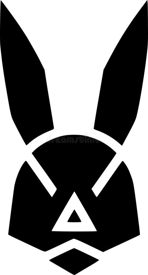 Rabbit - Minimalist and Flat Logo - Vector Illustration Stock Vector ...