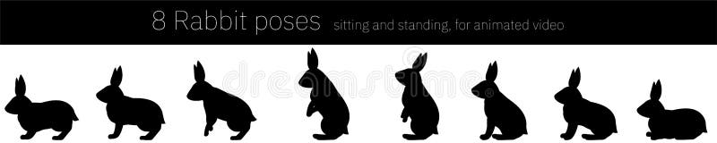 Rabbit Movements for Animation, Running and Jumping and Standing Up ...