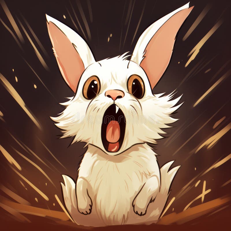Zot Anime Bunny Rabbit Illustration Exaggerated Expressions in ...