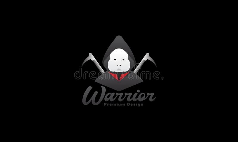 Rabbit Ninja Abstract Vector Illustration Stock Vector - Illustration ...