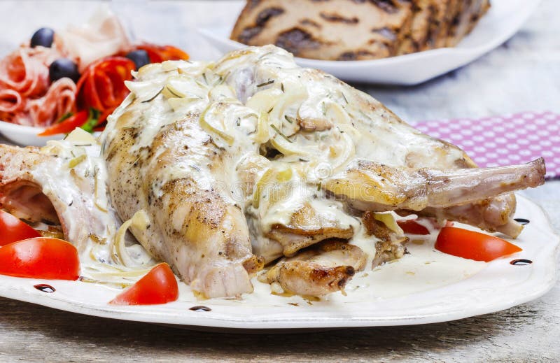 Rabbit Onion Sauce Party Table Stock Photos - Free & Royalty-Free Stock ...