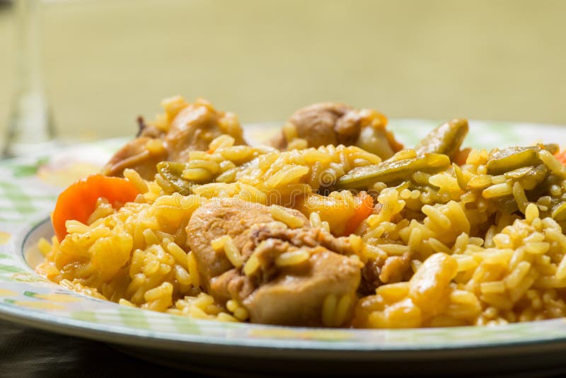 And rabbit paella rice stock photo. Image of paella, tasty - 38409008