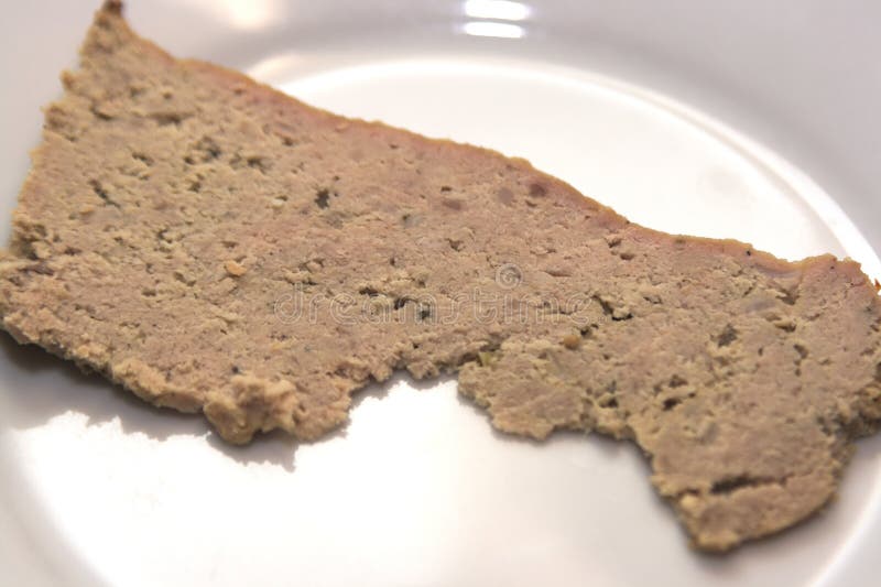 Rabbit pate on a plate stock photo. Image of bronze, delicious - 48326456