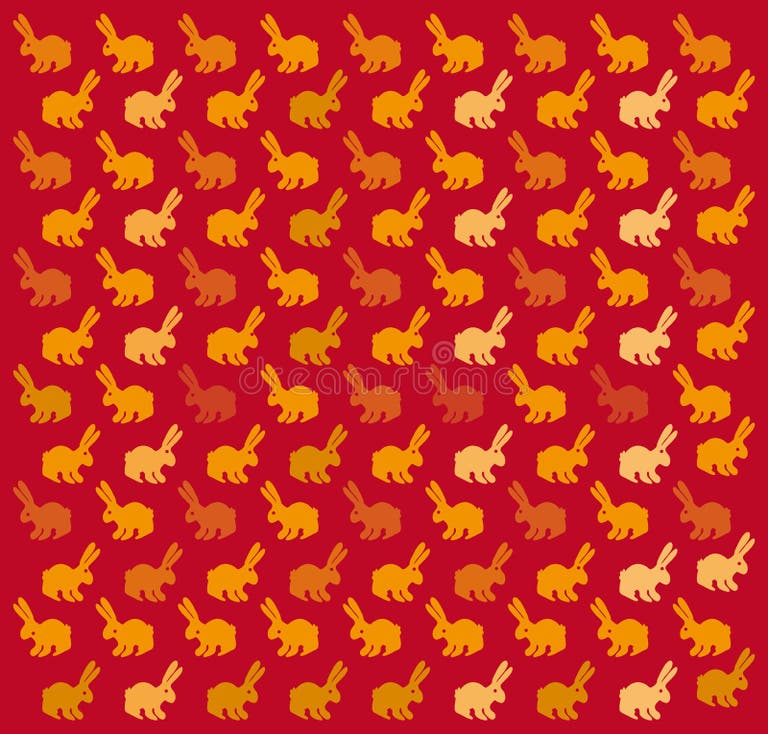 Rabbit pattern stock vector. Illustration of pattern - 40635948