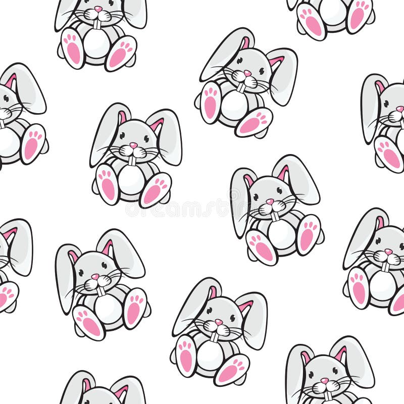 Rabbit pattern stock vector. Illustration of decoration - 31921854