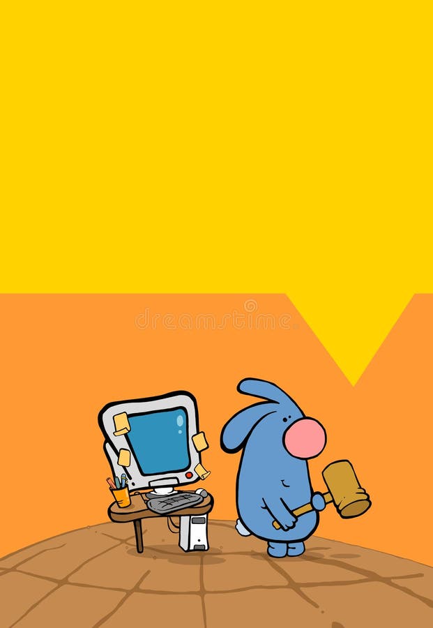 Computer frame stock vector. Illustration of desktop - 10703360