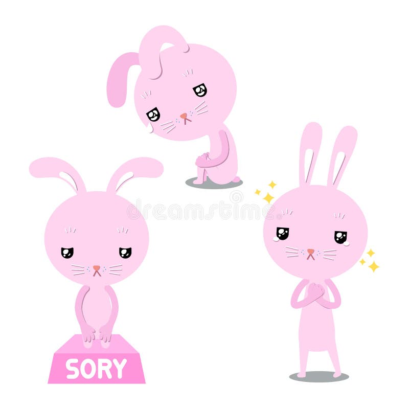 Sad Pink Bunny Stock Illustrations – 101 Sad Pink Bunny Stock ...