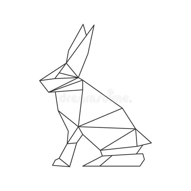 Polygonal Rabbit Pattern Background Stock Illustrations – 81 Polygonal ...